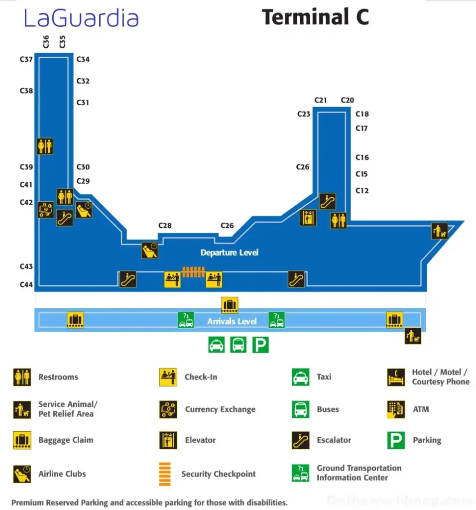 Navigating the LaGuardia Terminal C Map: Your NYC Travel Hub | Driving ...