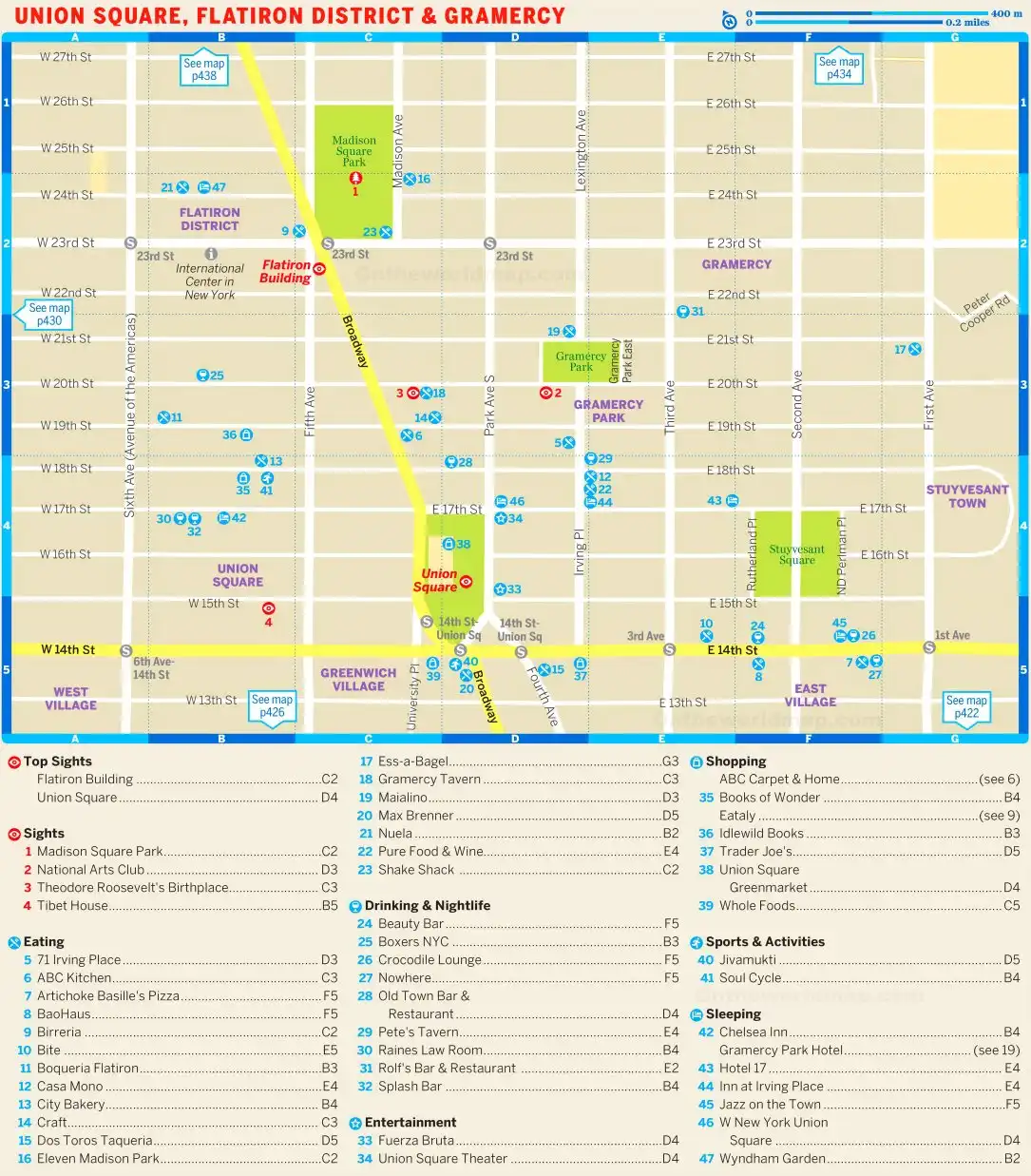 Exploring the Union Square, Flatiron District & Gramercy Map: A Journey ...